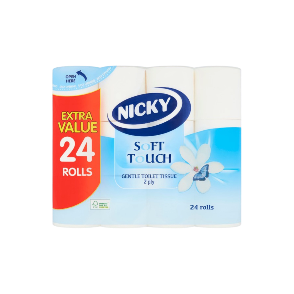 Nicky Soft Touch 24 roll pack | Home Cleaning | Farm & Home Store