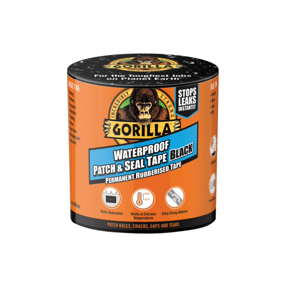 Gorilla Waterproof Patch & Seal Tape Black 3m | Farm & Home Stores